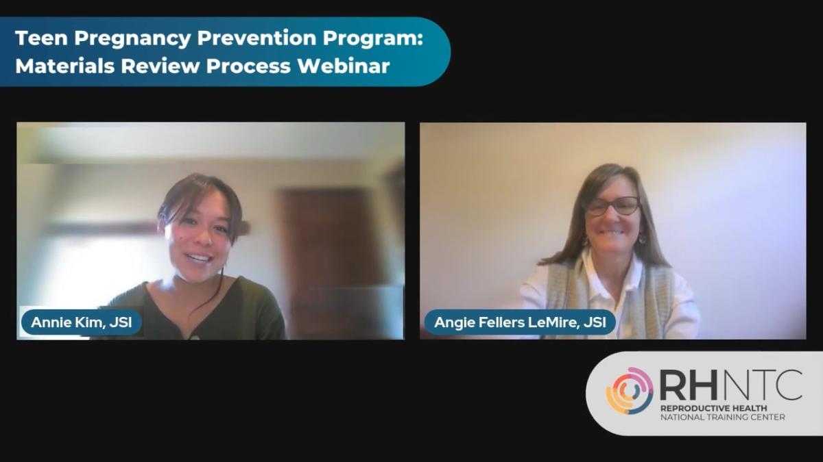 Teen Pregnancy Prevention Program Materials Review Process Webinar